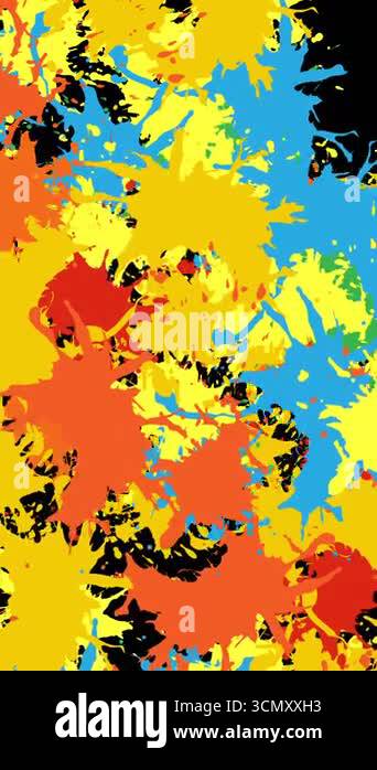 Splash multi coloured paint Stock Videos & Footage - HD and 4K Video ...