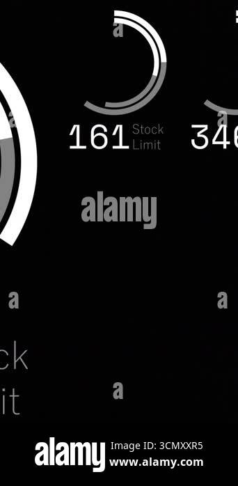 Animation of stock market data processing against computer server room ...