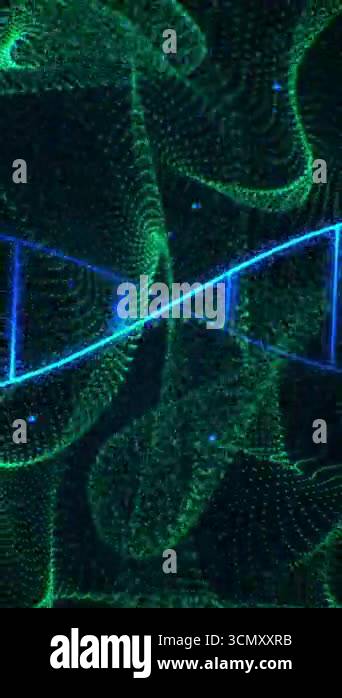 DNA strand and binary coding processing in scientific data animation ...