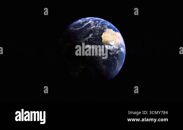 Realistic Earth Rotating and Endless Space Stock Video Footage - Alamy