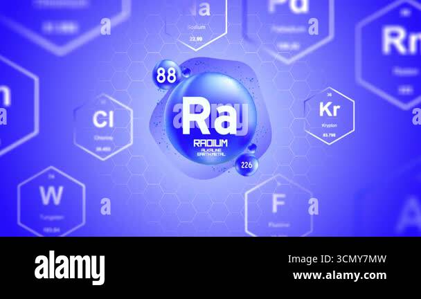 Radium Periodic Element Cell Stock Video Footage - Alamy