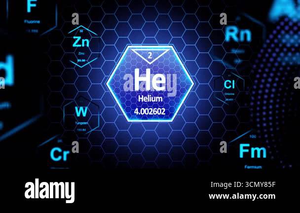 Helium(He) Periodic Element Stock Video Footage - Alamy