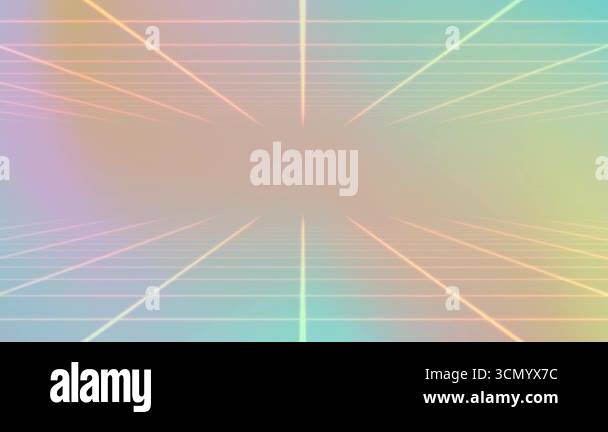 High Quality Video Footage of a Digital Grid on a Pastel Background ...