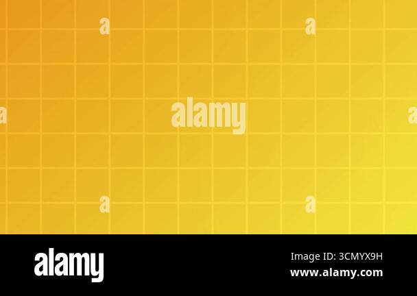 High Quality Video Footage of a Digital Grid on a Yellow Background ...