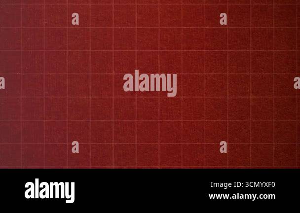High Quality Video Footage of a Digital Grid on a Reddish Background ...