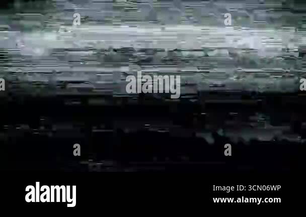 Glitch Luma Matte - Digital Glitch Background with Distorted Static Elements and Pixelated Noise ...