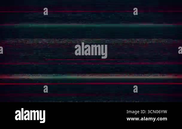 Television Static Noise Effect With Glitchy and Interference Patterns ...