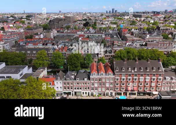 Captivating aerial footage presents an incredible view of Amsterdam ...