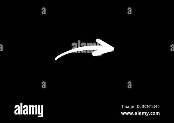 Animated arrows growing and shrinking on a black background animation ...