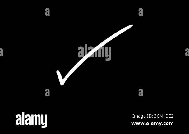 Animated Check Mark Icons on Black Background for Visual Confirmation ...