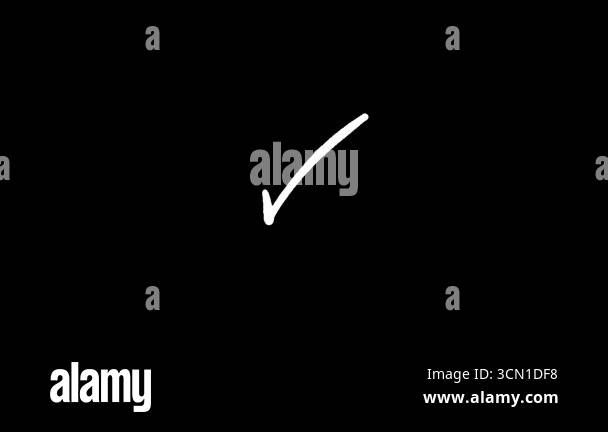 Checkmarks Grid: Visual Confirmation and Validation Elements Graphic in Black Background Stock ...