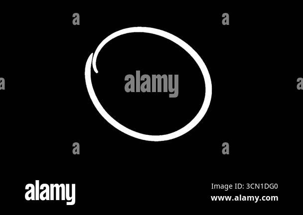 Morphing circle animation on black background showing transition and ...