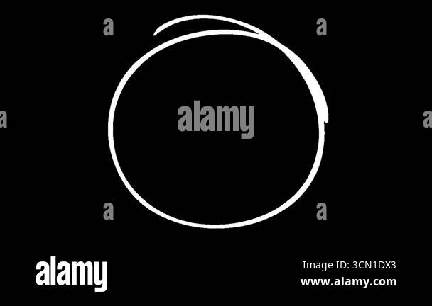 Animated Sequence Showing the Formation of a Circle Using Line Segments ...