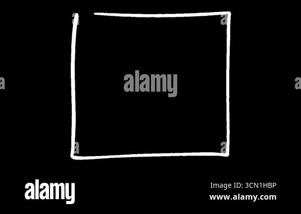 Abstract Minimalist Composition of Rectangles and L Shapes in Black and ...