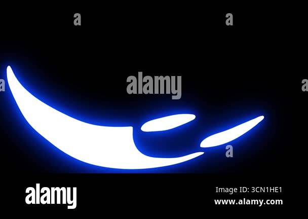 Animated energy sequence featuring glowing, stylized motion elements ...