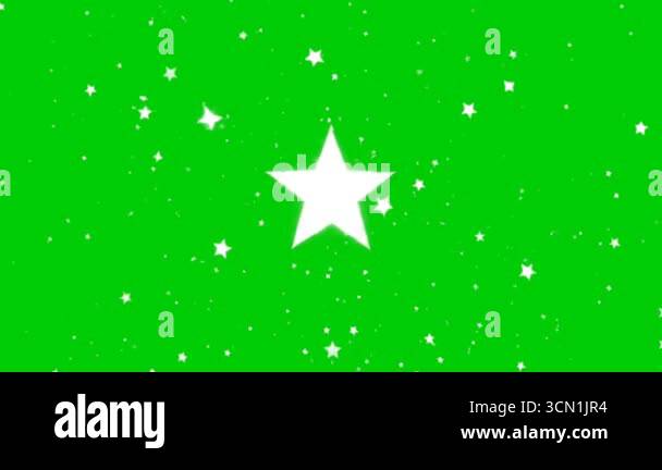 Green screen stars motion loop animation. Ideal for special effects ...