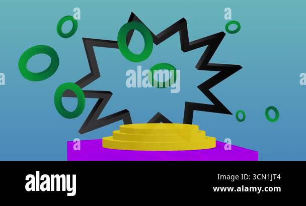 Mockup product display animation, cylinder pedestal podium. Stage ...