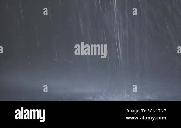 realistic rain falling animation overlay, heavy raining weather. fit ...