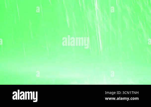 green screen realistic rain falling animation overlay, heavy raining ...
