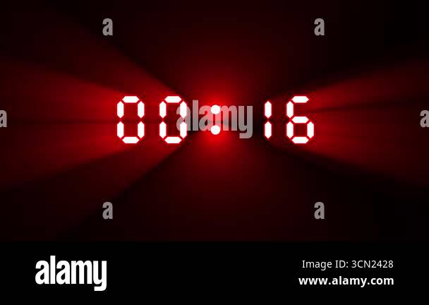 Countdown Timer 20 to 0 Seconds Stock Video Footage - Alamy