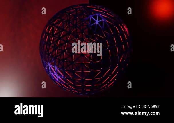 abstract background with sphere Stock Video Footage - Alamy