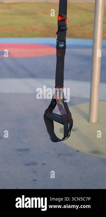 Great workout fitness to exercises outdoors. A special hanging device ...