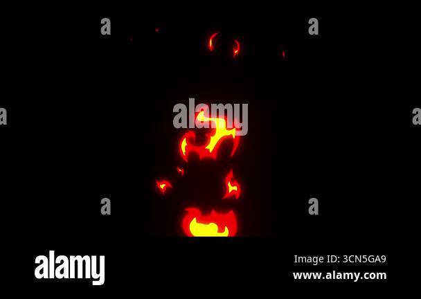 Cartoon Fire Animation Sequence: Looping Flames and Animated Fire ...