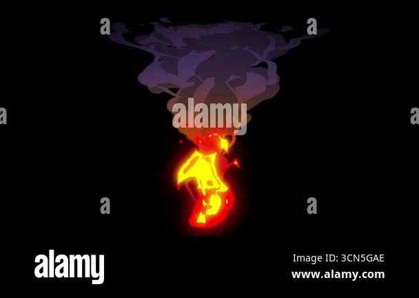 Animated Fire and Smoke Element Effects for Visuals and Motion Graphics ...