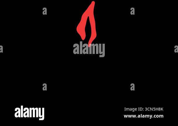 Animated Stylized Blood Drip Sequence Showing Cartoonish Falling Drops ...