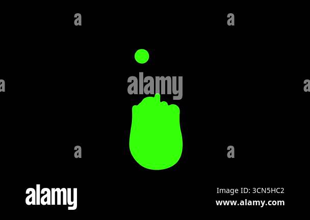 Animated slime drops create a mesmerizing neon green pattern on black ...