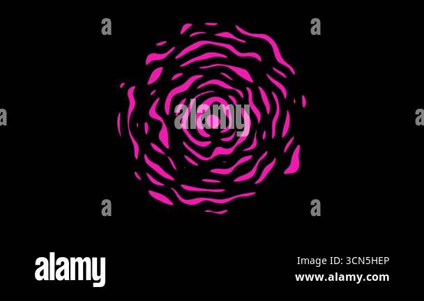 Hypnotic Pink Pattern Animation: Visual Illusion and Mesmerizing Effect ...