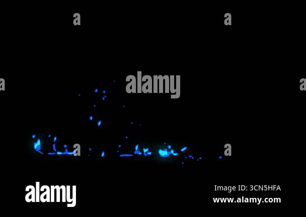 Animated blue water effect animation sequence, water splashes and ...
