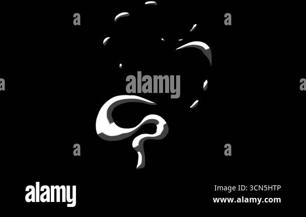 Cartoon Smoke Animation Sequence: A Looping Visual Effect of Rising ...