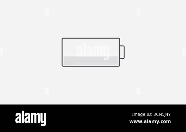 Battery Fully Charged Animation 4k Stock Video Footage - Alamy
