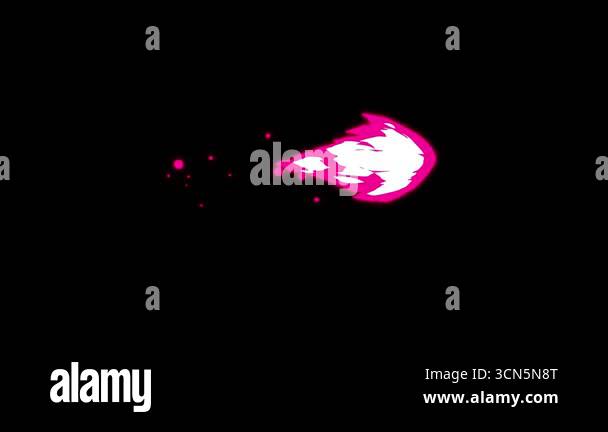 Animated pink energy ball sprite sheet for game development and motion ...