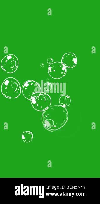 Realistic water bubbles popping and bursting with transparent effect on ...