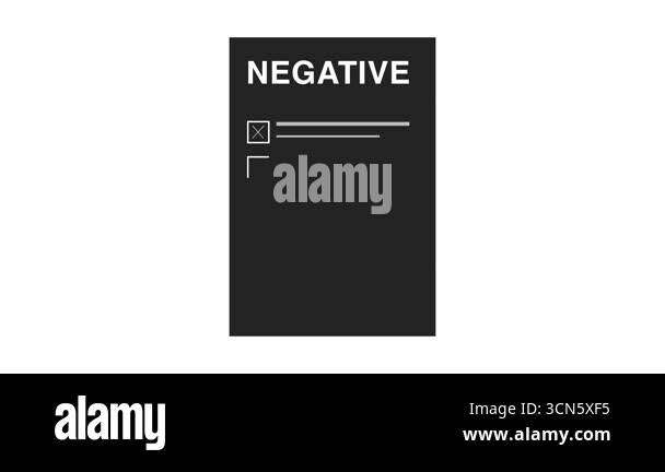 Negative result checklist animation. Sheet on Square Checklist ...