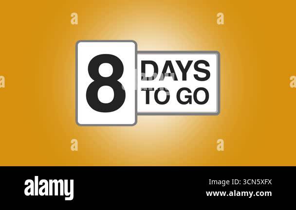 Three day to go countdown. 3 Number of days remaining. Animated of 3 ...
