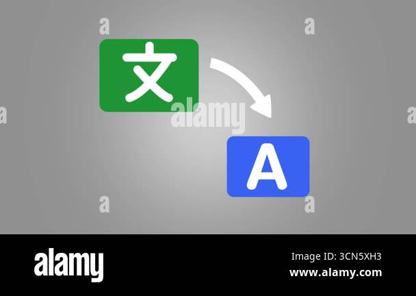 Online translator animation concept. Online translation app. Language ...