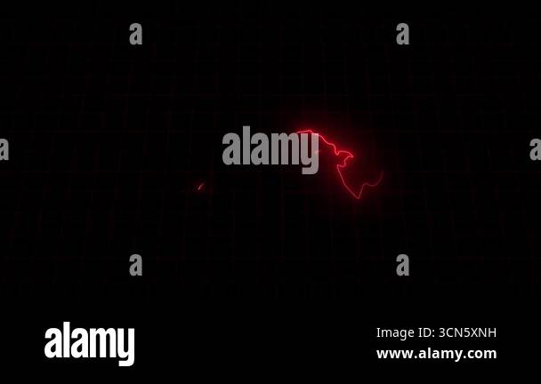 Panama map animation, Glowing neon Panama map animation background ...