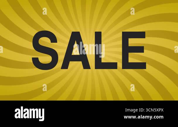 Seamless Swirling Radial Vortex Background Stripes with sale text ...