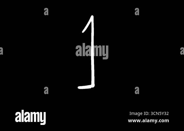 Dynamic Animation of a Number One: A Visual Exploration of Single Digit ...