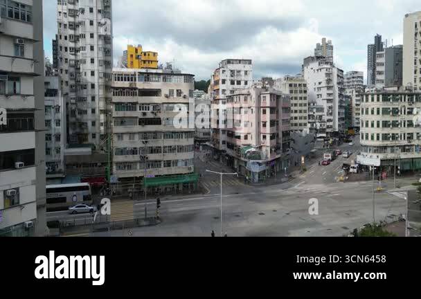 Historic Boundary Street in Kowloon, Hong Kong Aug 23 2025 Stock Video ...