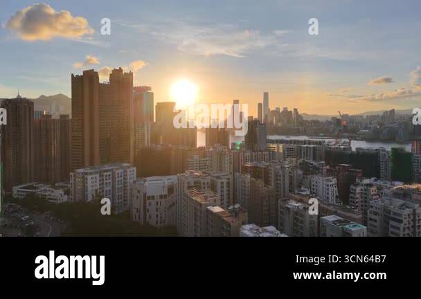 Fortress Hill Residential Skyline on Hong Kong Island Aug 31 2025 Stock ...