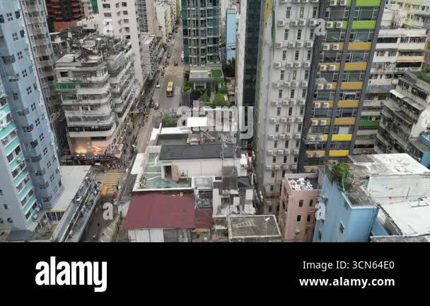 Historic Tong Lau Buildings in Mong Kok District, Aug 30 2025 Stock ...