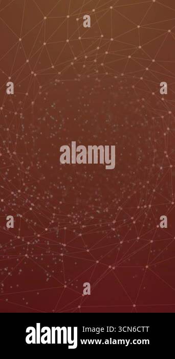 Animation of network of connections over dna strand. Global science ...
