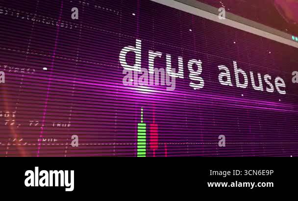 Drug abuse and pharmacy addiction charts and graphs diagram 3d concept ...