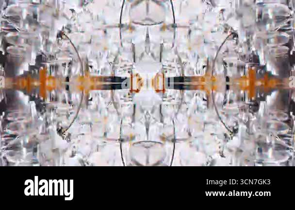 futuristic technology background with digital mirrored and symmetry ...