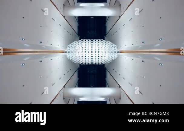 futuristic technology background with digital mirrored and symmetry ...