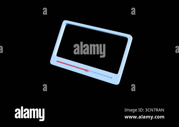 Video playback icon frame. Symbol showing video playback. 3d render ...